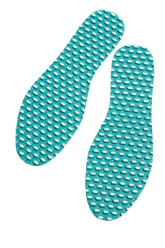 Turquoise and White Inner Soles - SALE PRICE